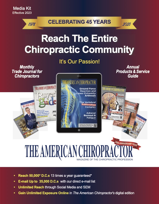 Advertising Information | The Complete The American Chiropractor Archive